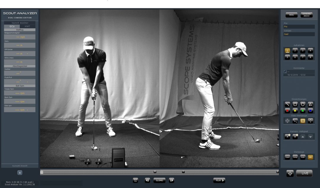 Golf | Scope Systems GmbH | Best Quality Video Analysis Systems